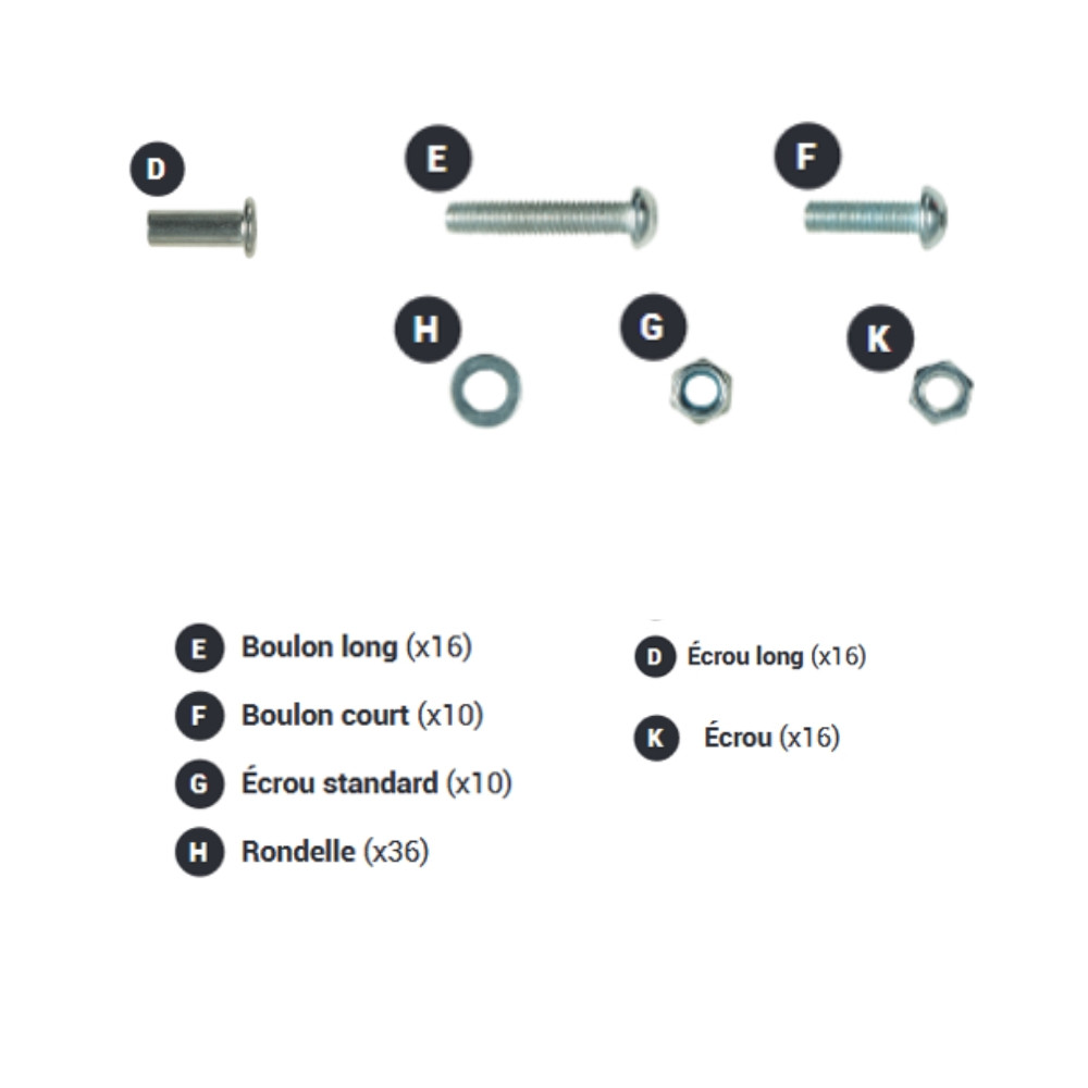 Screws for 12ft climbing dome
