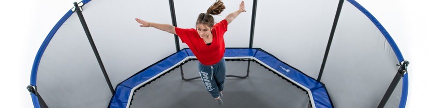 Octagonal trampoline: Highly dynamic with a foolproof frame! From 3m60 ...