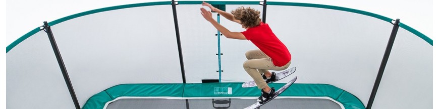 Trampoline rectangulaire : Très performant avec sa toile de saut ...